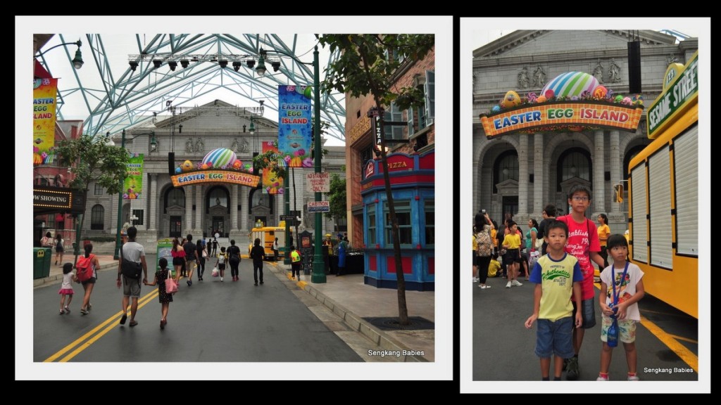 Easter Egg hunting at Universal Studios - Sengkang Babies