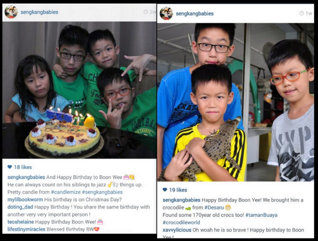 We celebrated Boon Wee and Boon Yee's Birthdays - Sengkang Babies